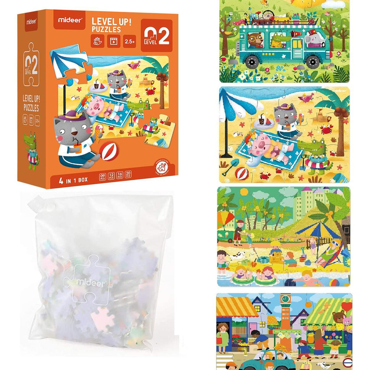 Level Up Puzzles Nivel 2 Cuatro Estaciones 4 Puzzles MiDeer – Melollevo